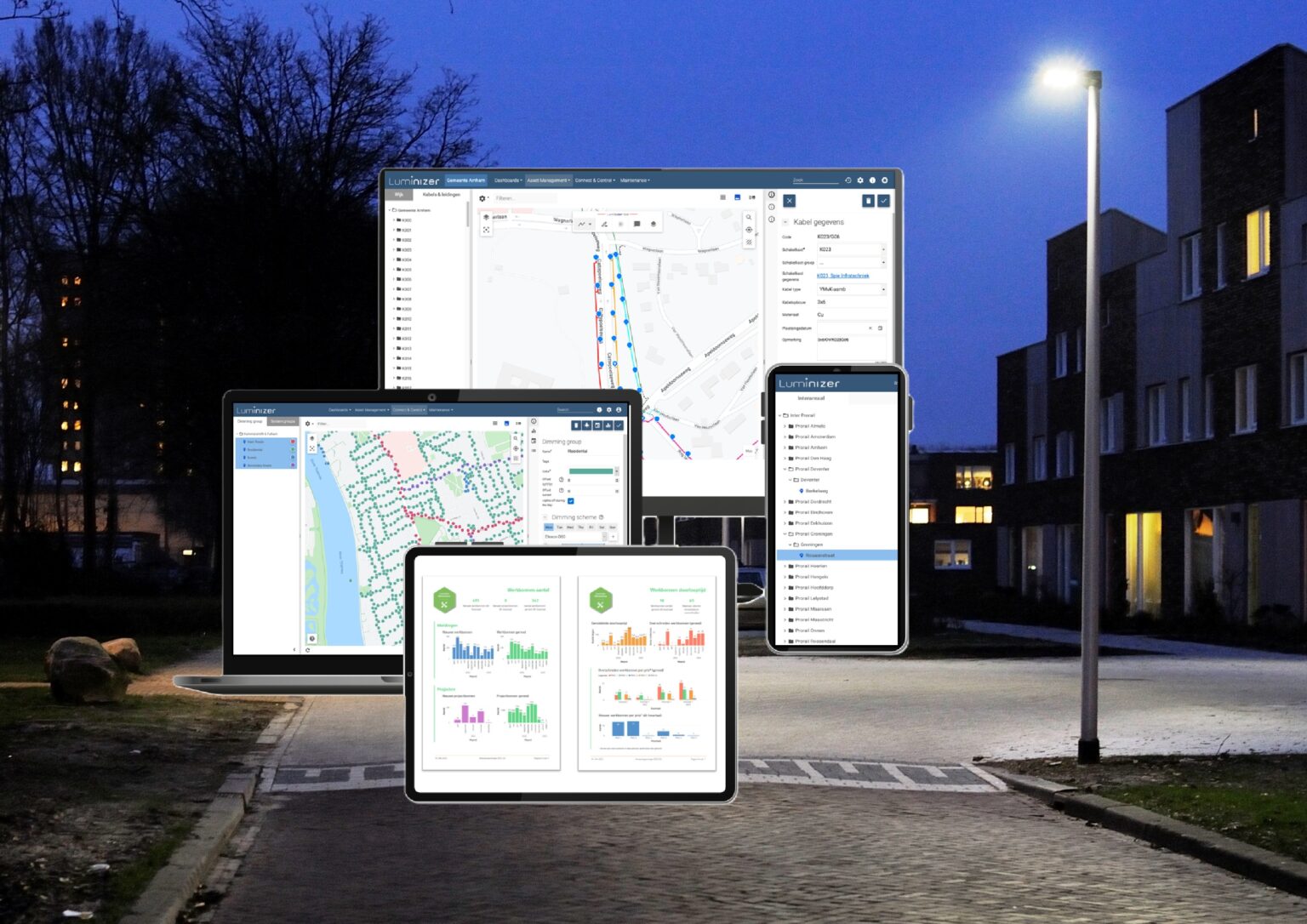 Luminizer Software | Beheer openbare verlichting slim